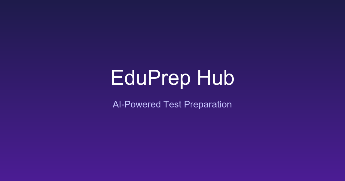 EduPrep Hub | Elite AI Academic Operations